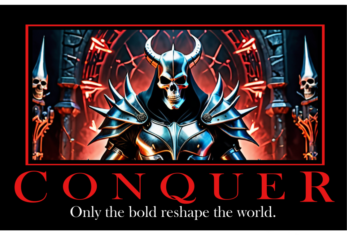 Motivational Poster CONQUER — Divinity Comics